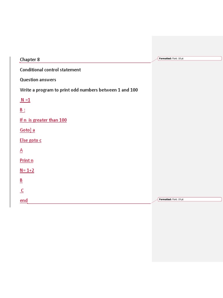 Conditional Control Statement Question Answers Write A Program To Print ...