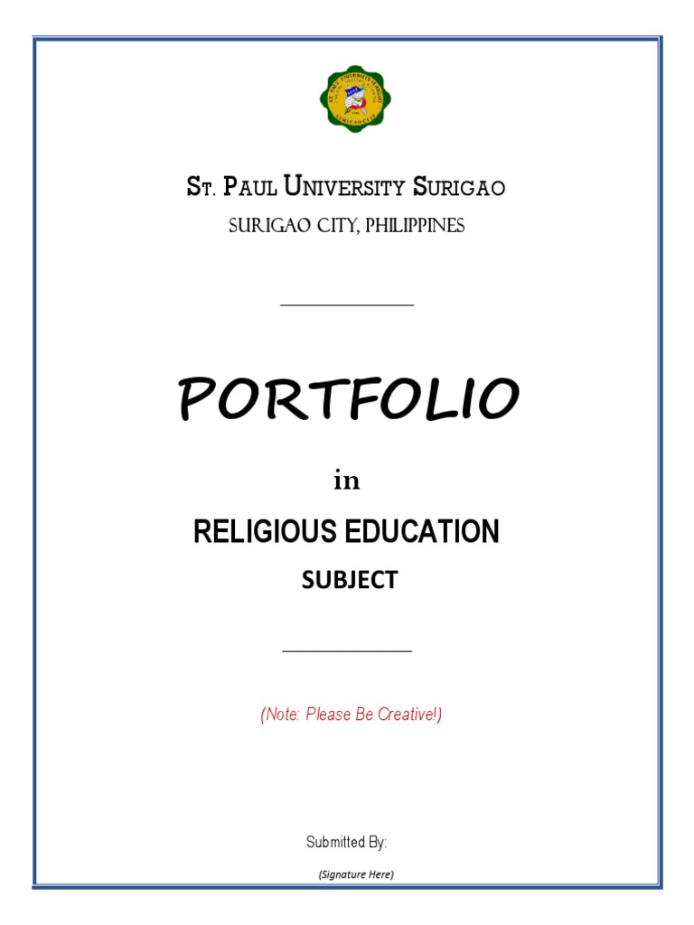 Portfolio: in Religious Education | PDF