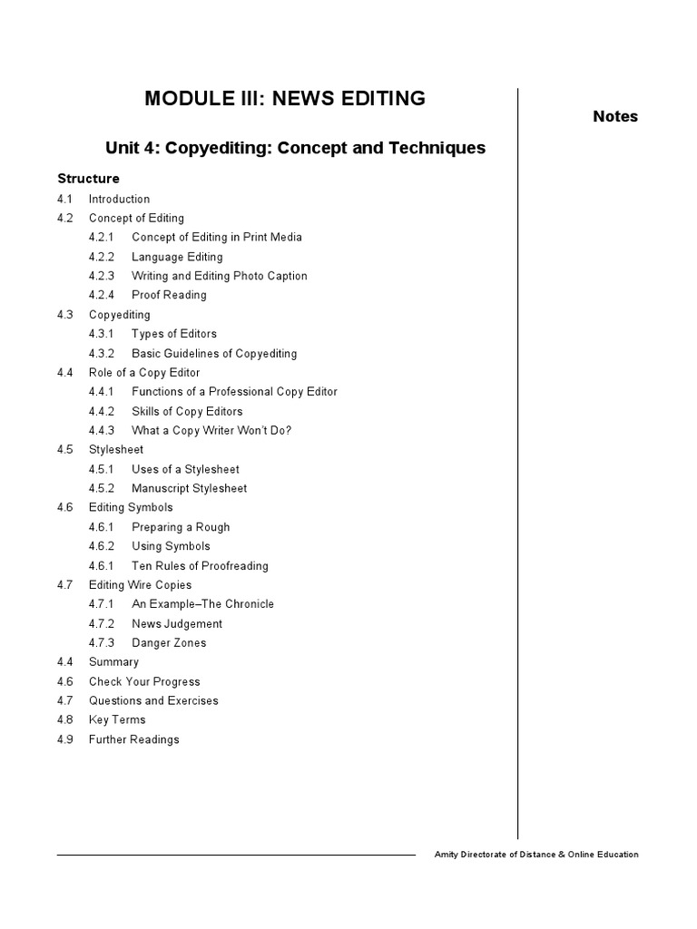 News Editing 3 | PDF | Copy Editing | Proofreading