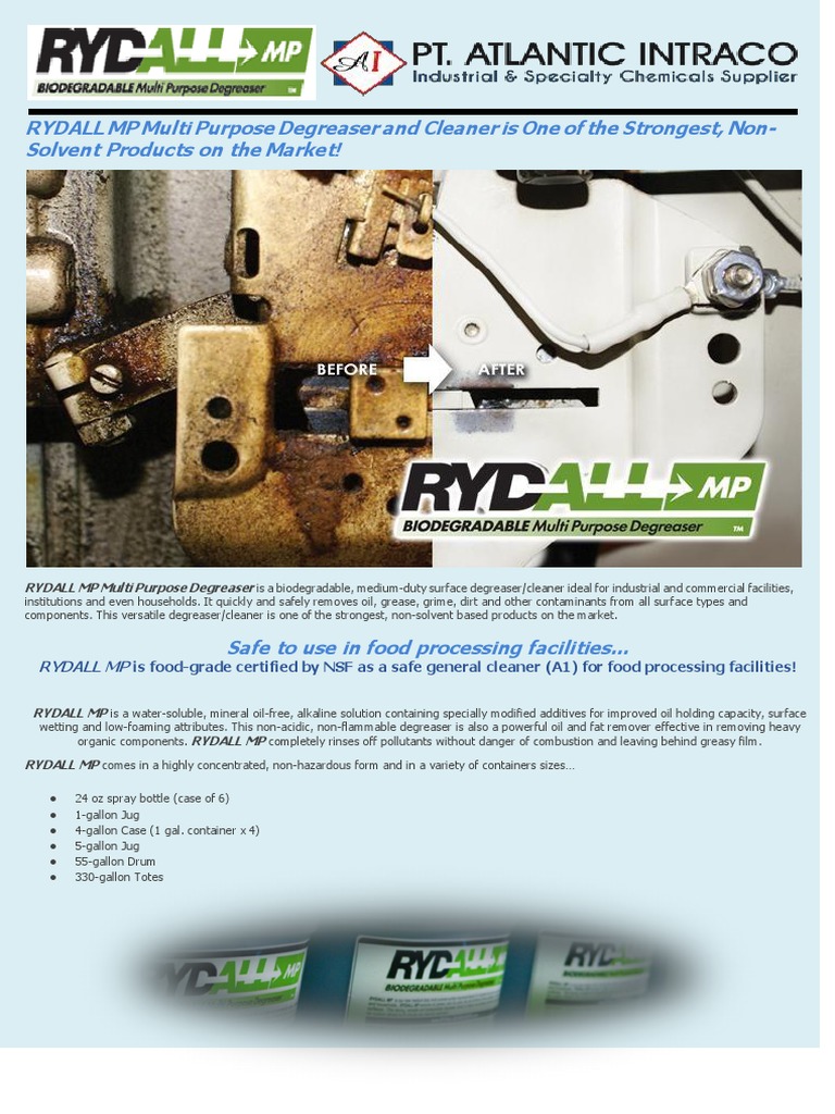 Brosur RYDALL MP (Degreaser) | PDF