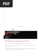 HRM Models - Fombrun Model, Harvard Model, Guest Model and ...