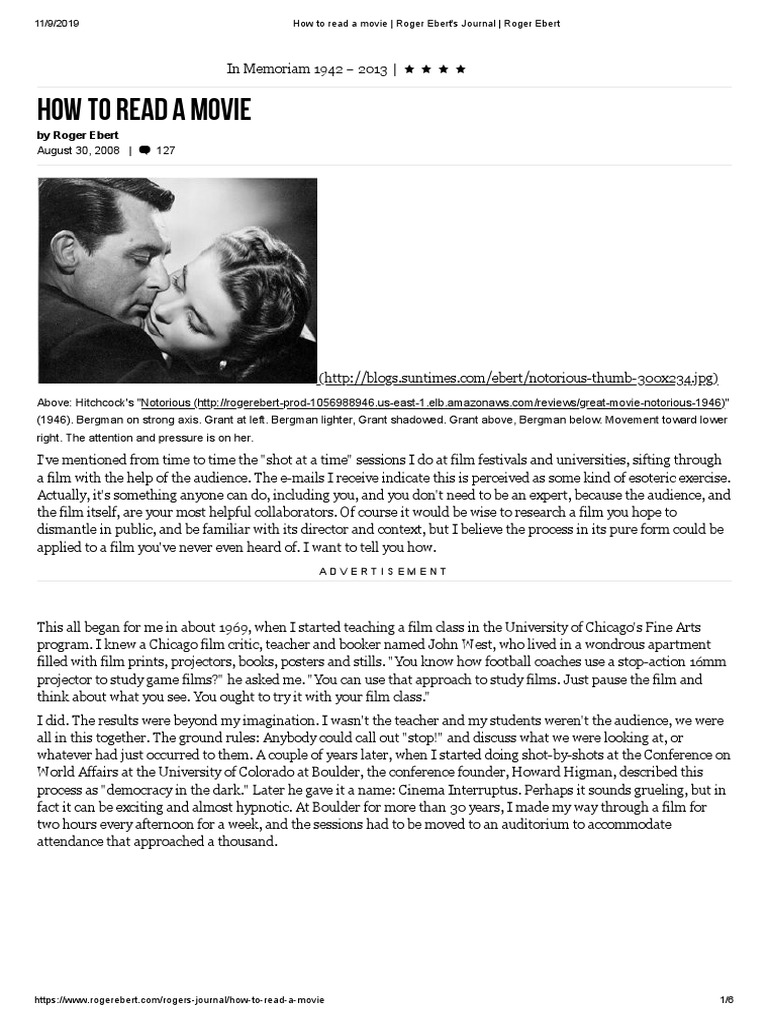 How to Read a Movie _ Roger Ebert's Journal _ Roger Ebert