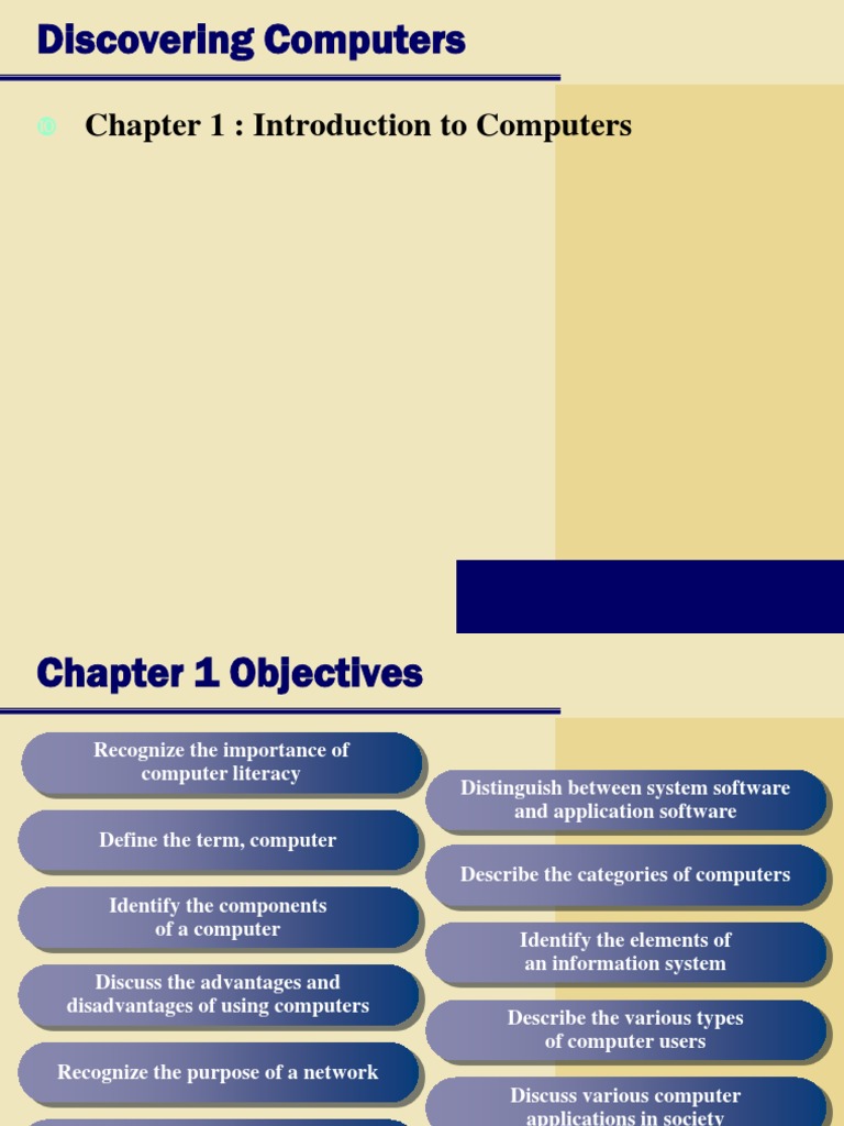 Chapter 1: Introduction To Computers | PDF | Personal Computers | Internet