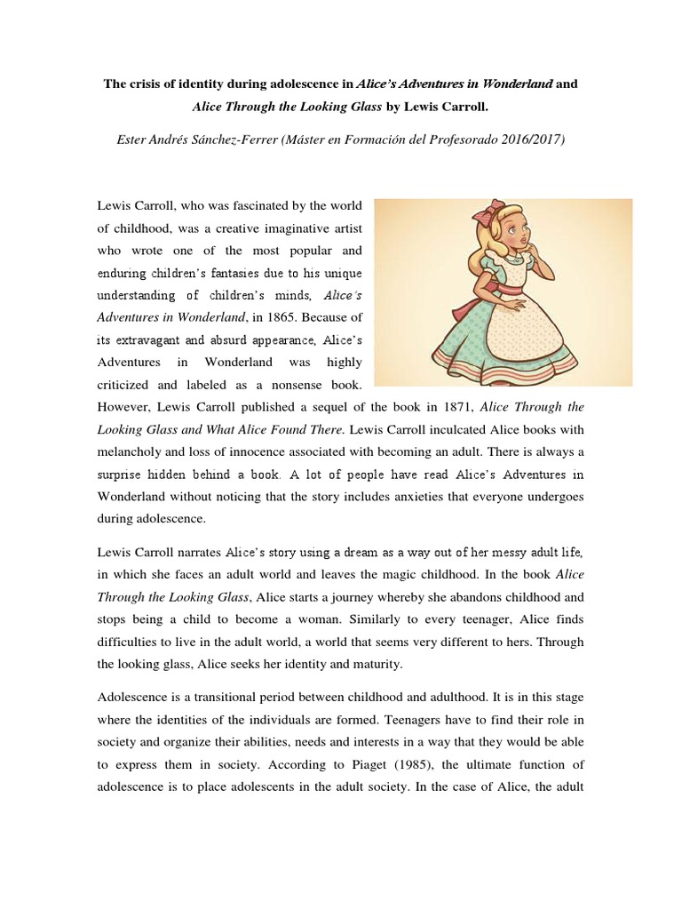 Alice's Identity Crisis in Adolescence | PDF | Alice (Alice's ...