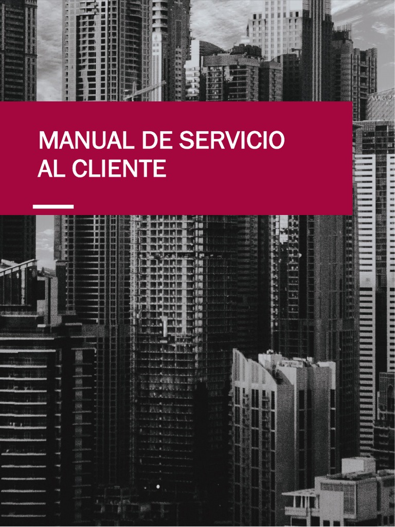 Manual de Servicio Al Cliente PDF | PDF | Marketing | Cliente