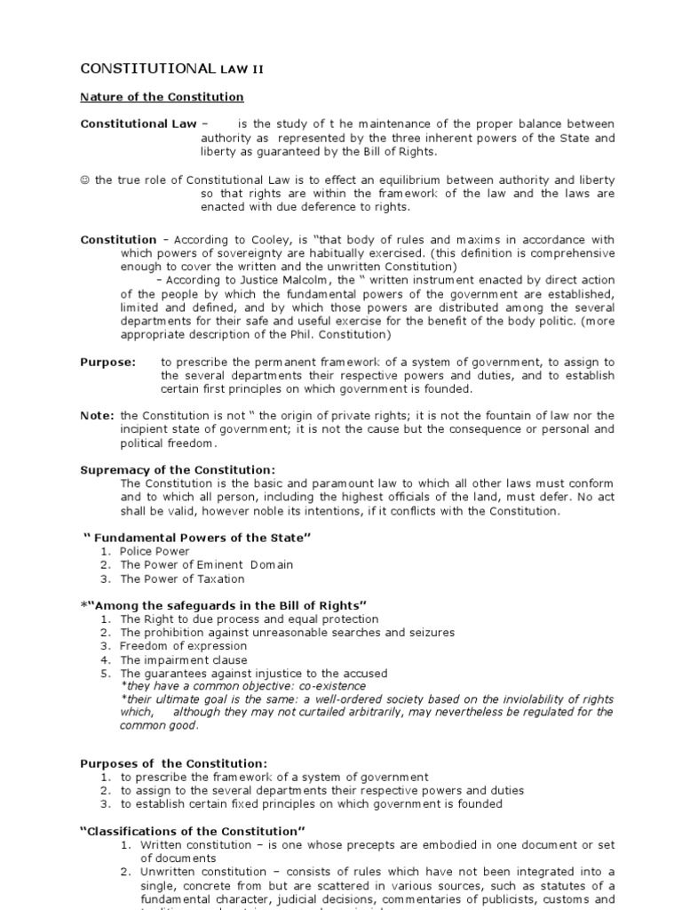 Consti II | PDF | Eminent Domain | Constitution