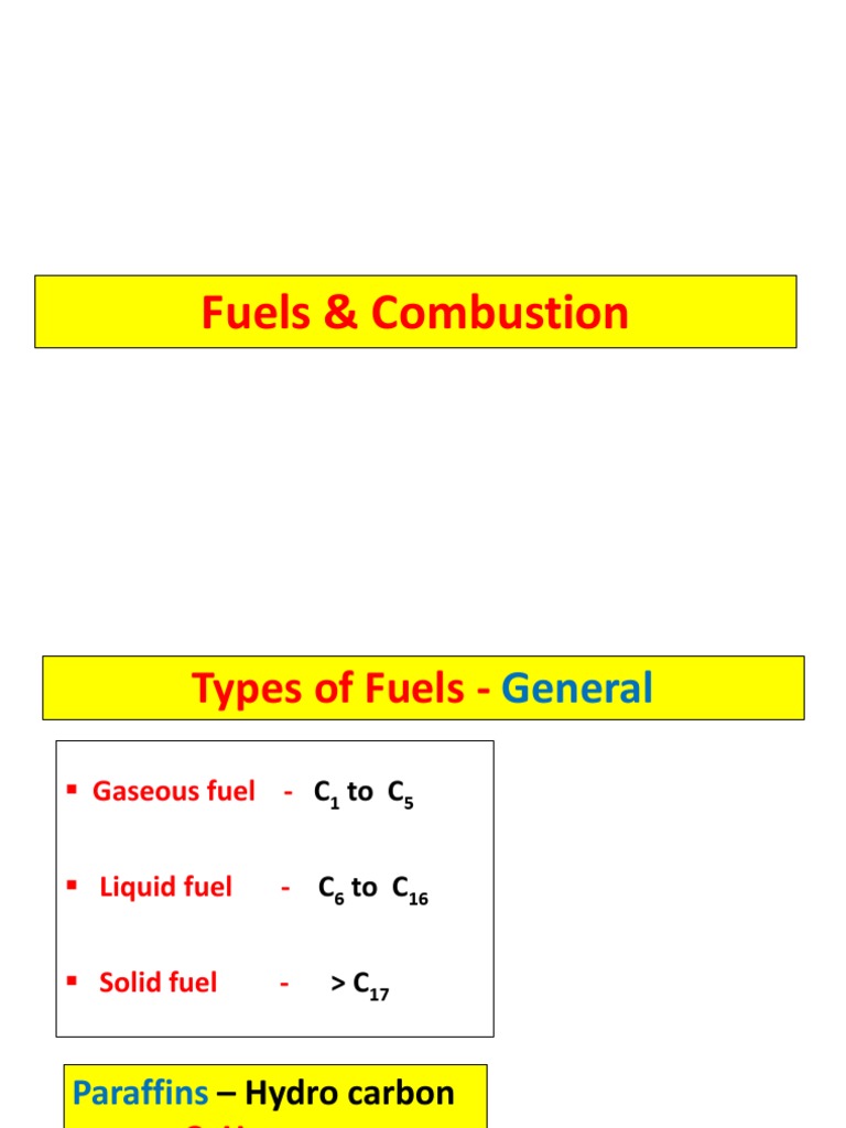 Fuels and Combustion Characteristics | PDF | Diesel Fuel | Combustion