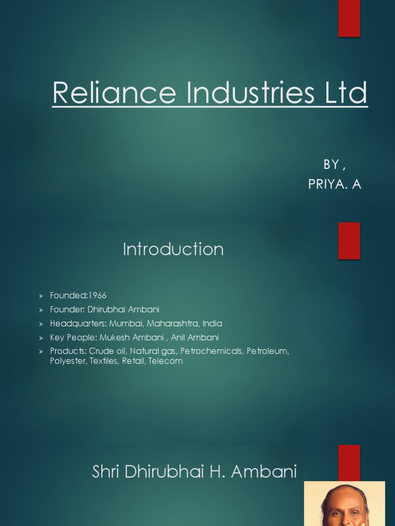 Reliance | PDF | Business | Economies