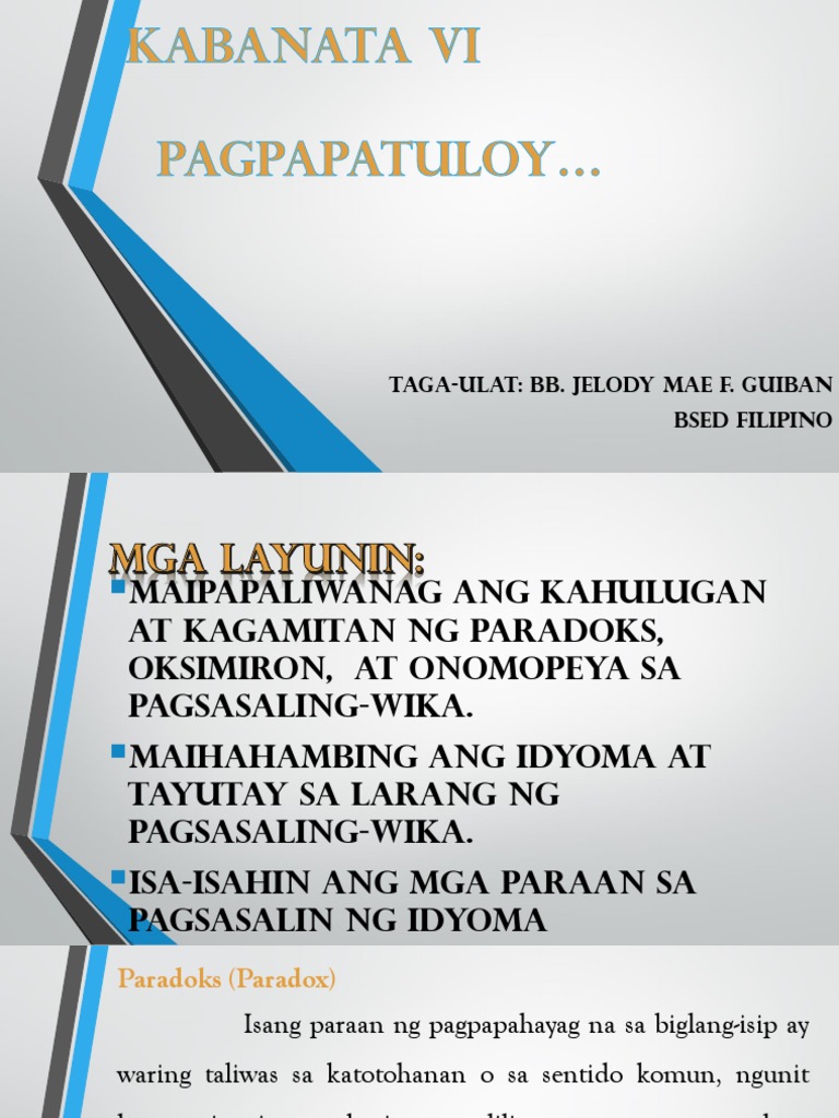 PAGSASALIN | PDF