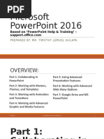 PowerPoint 2016 Basics Guide | PDF | Microsoft Power Point | Page Layout