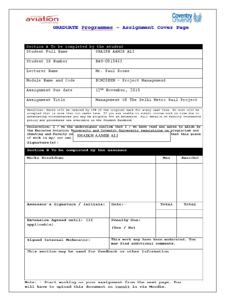 DMRC Project Management | PDF | Risk Management | Delhi