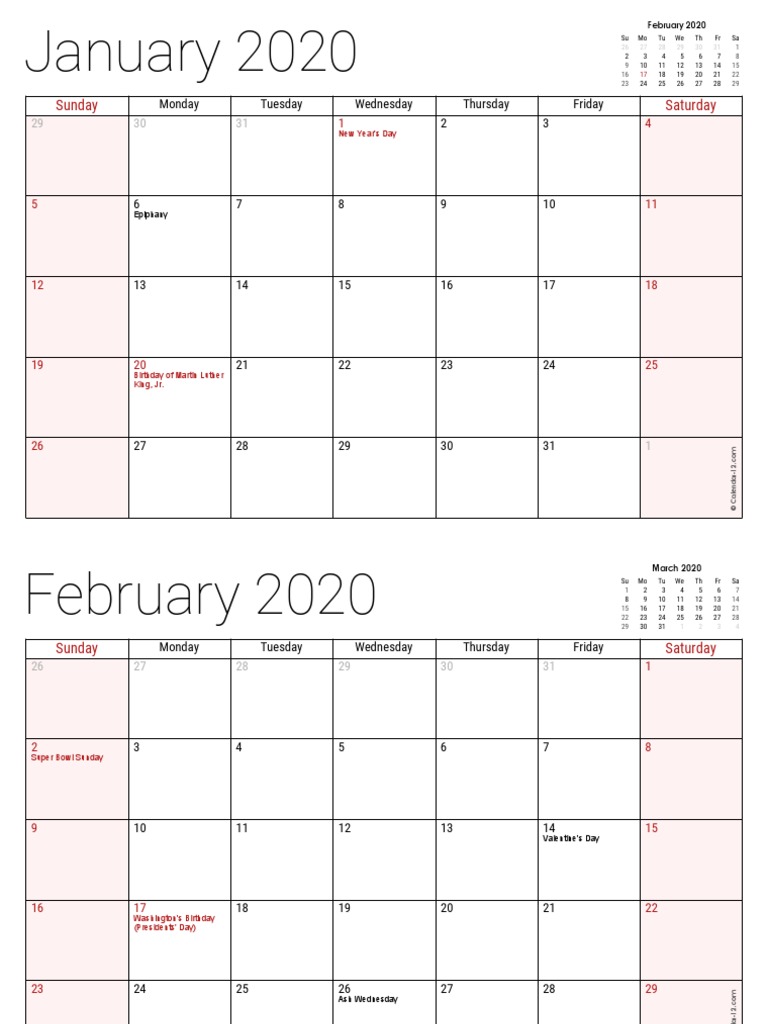 January 2020 - December 2020 | PDF | Holidays | Religious Holidays
