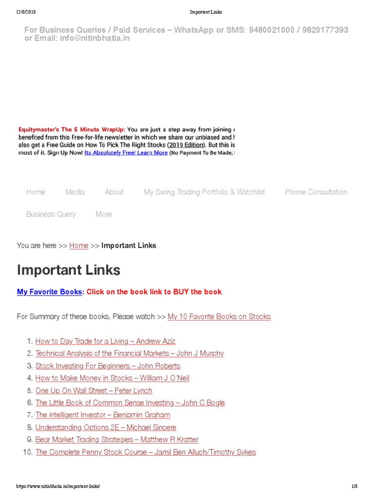 Important BOOKS NITIN BHATIA PDF | PDF | Business