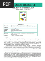 TPT. Test de Personalidad de TEA | PDF | Las emociones | Ciencia cognitiva