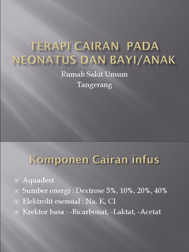 Terapi Cairan | PDF