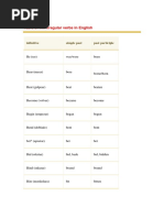 Present Perfect Irregular Verbs List | PDF | Verb | Syntax