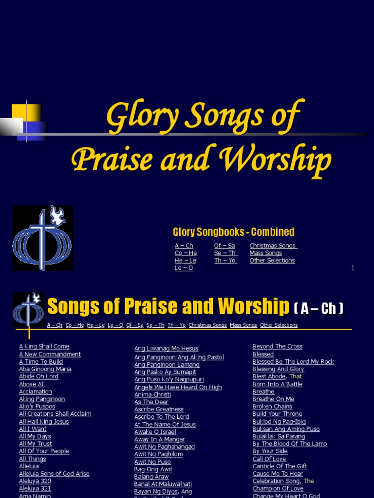 CFC Glory Song Book PWPT | PDF | Amazing Grace | Jesus