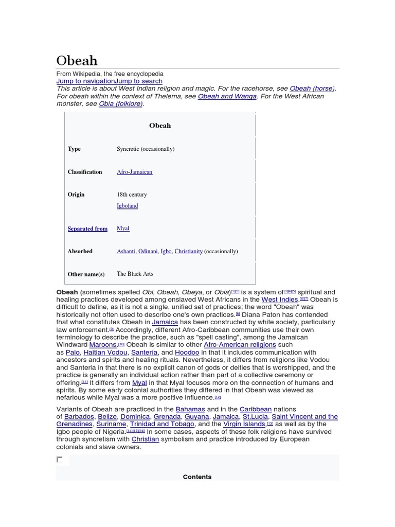 Obeah | PDF