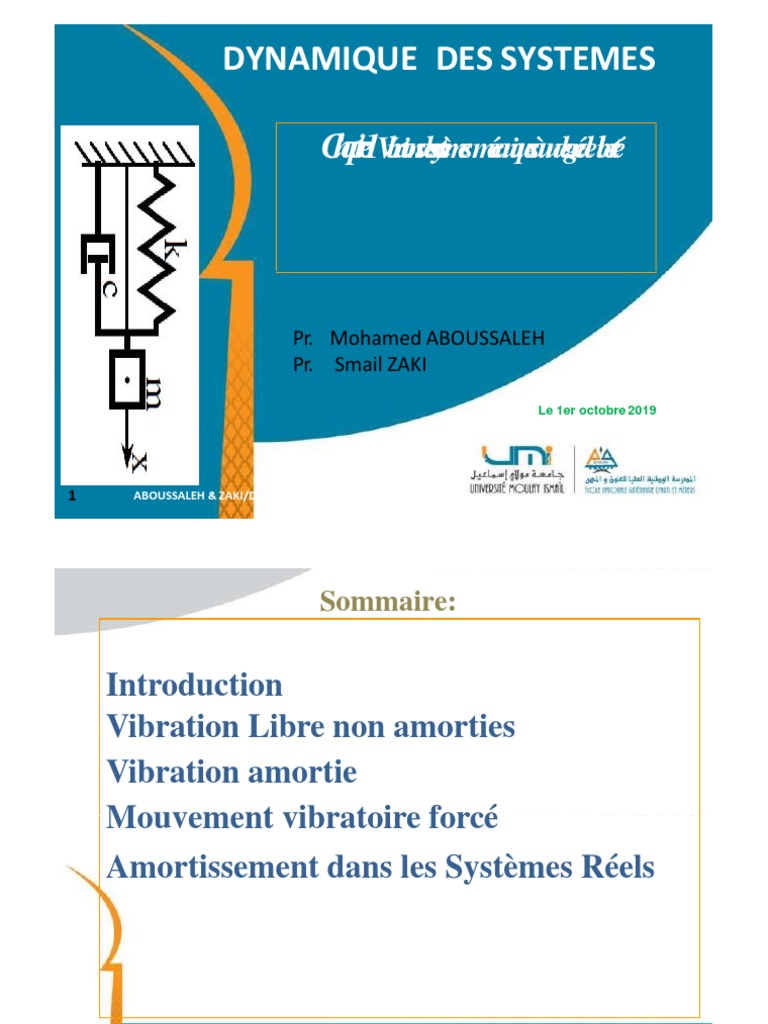 Les Bitumes | PDF | Résonance | Système dynamique