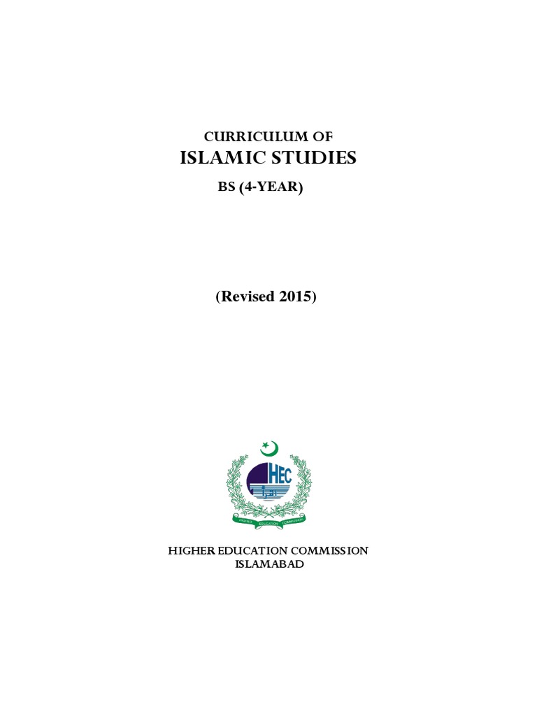 BS Islamic Studies 1 | PDF | Curriculum | Statistics