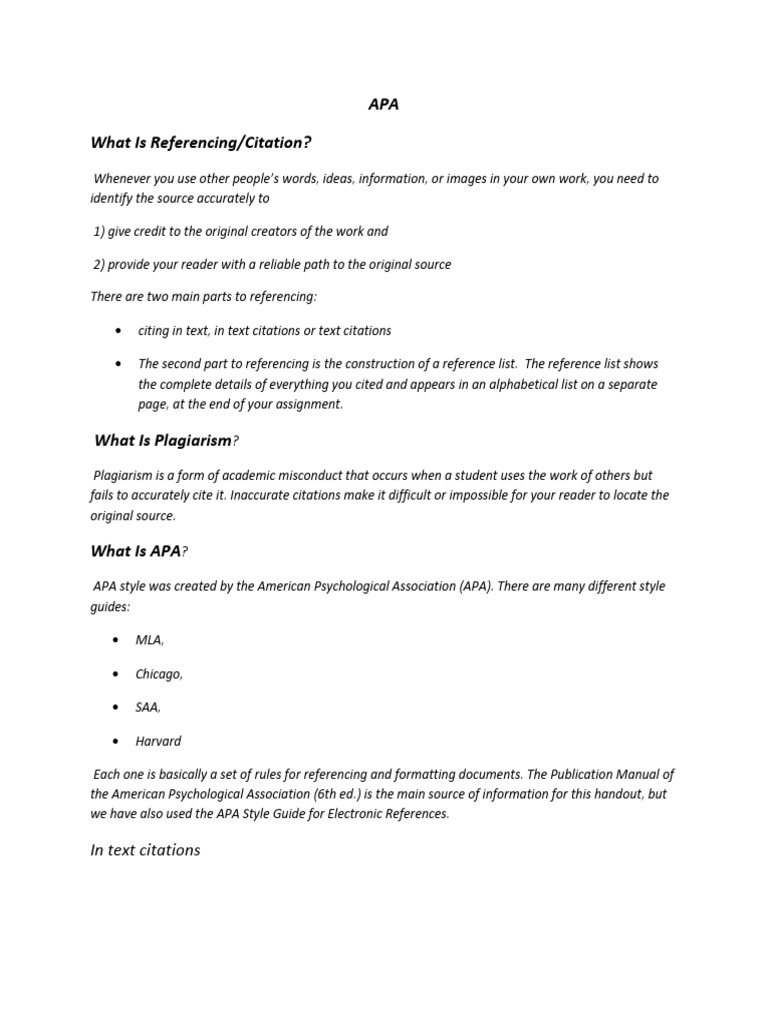 Apa Assignment | PDF | Citation | Apa Style