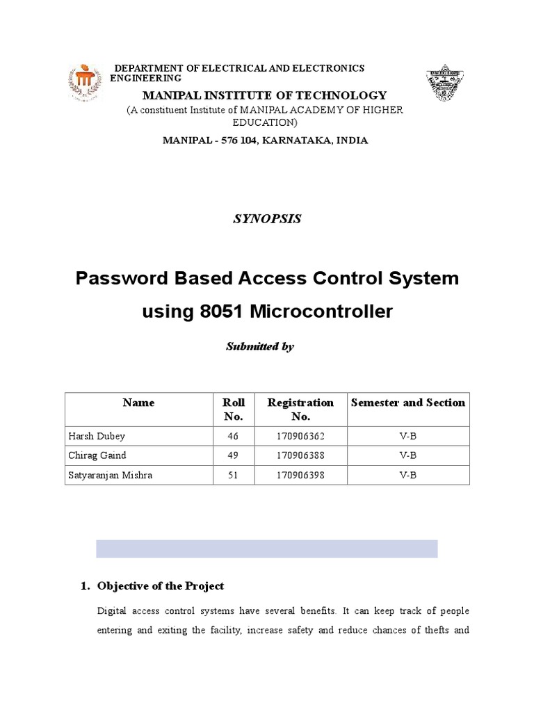 Abstract-Password Based Access Control | PDF | Access Control | Relay
