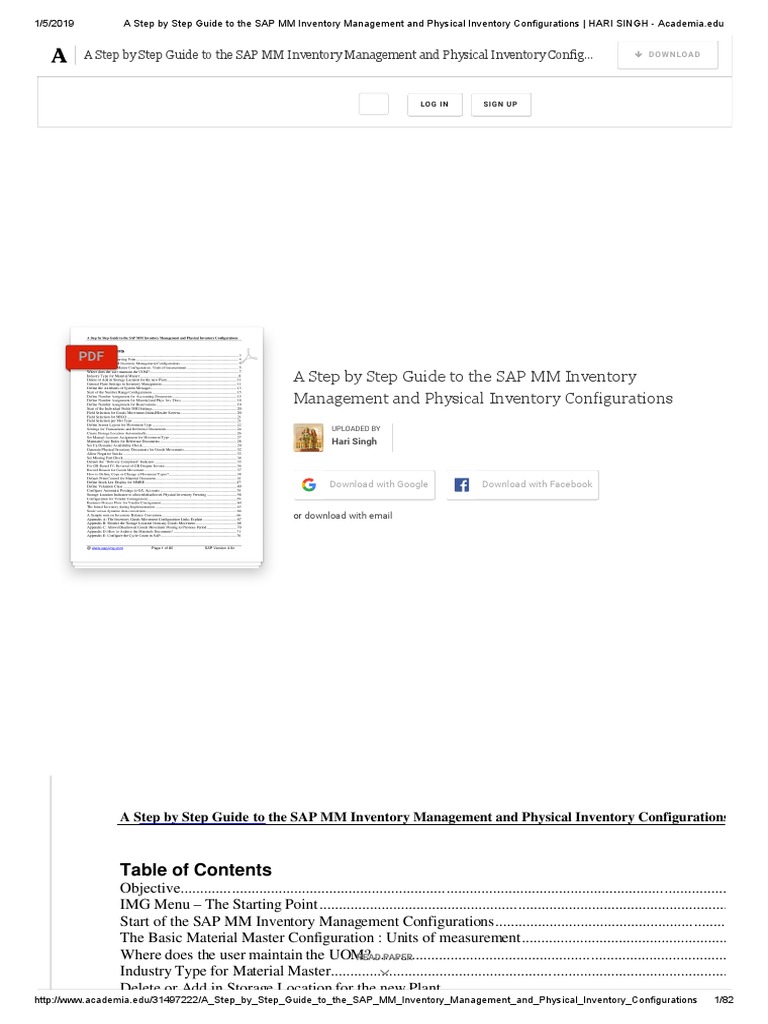 A Step by Step Guide To The SAP MM Inventory Management and Physical ...