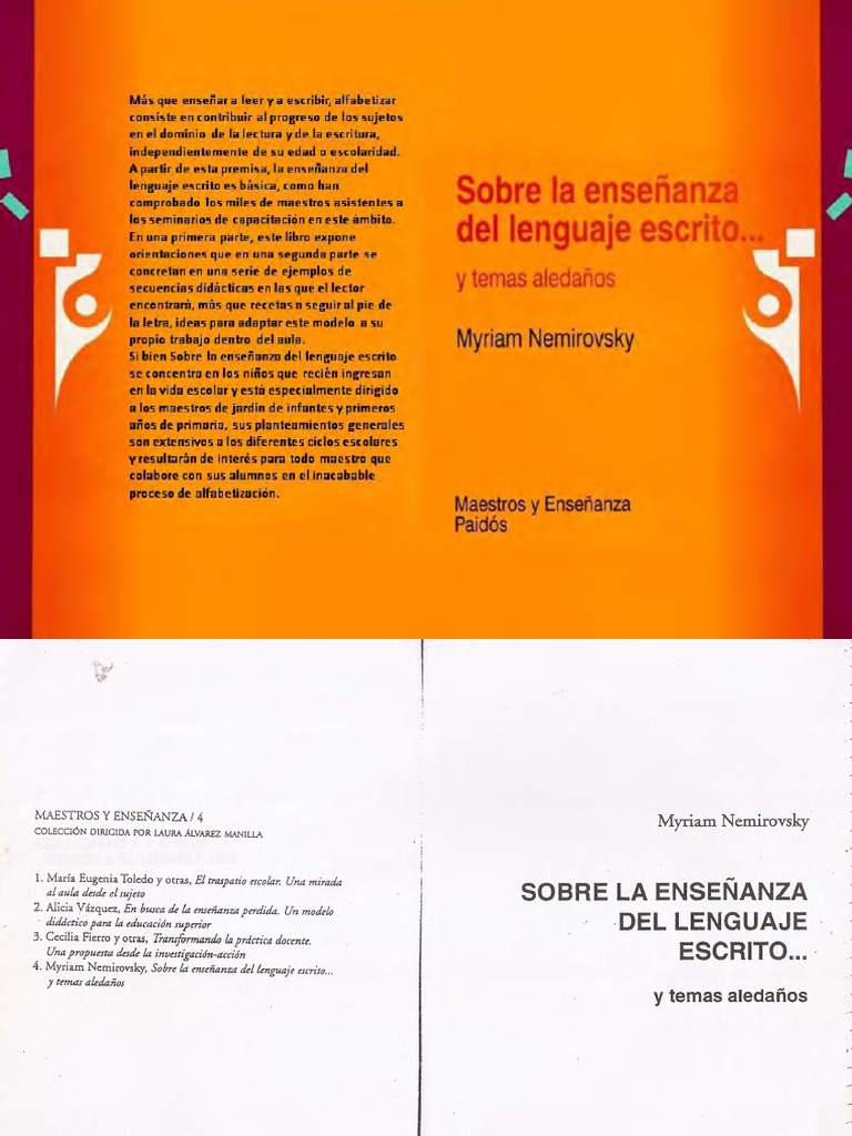 Nemirovsky. M. Sobre La Enseñanza Del Lenguaje Escrito y Temas Aledaños ...
