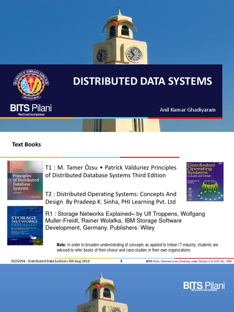 Distributed Data Systems: BITS Pilani | PDF | Telecommunications ...