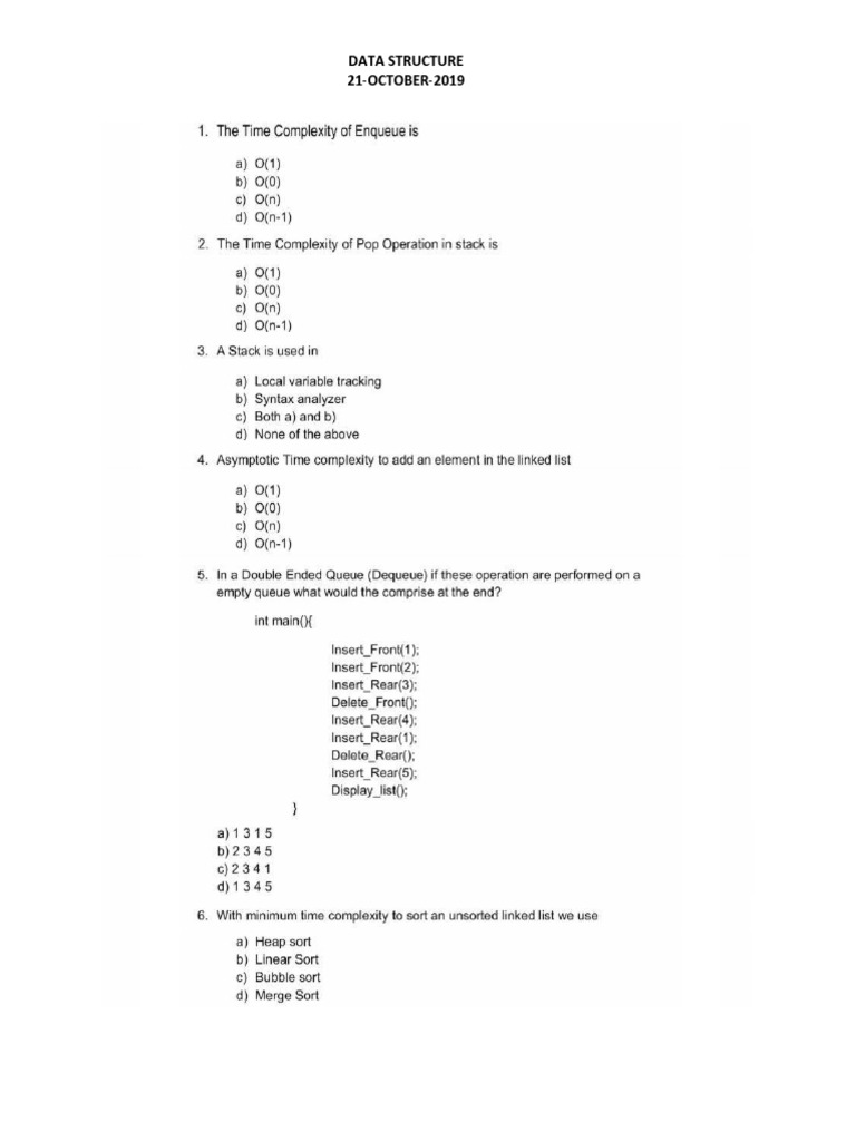 Data Structure | PDF