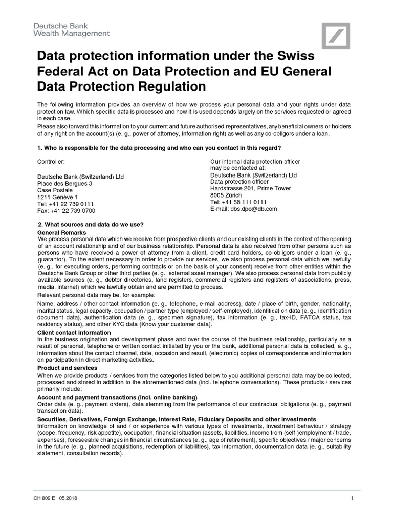 GDPR Privacy Notice en | PDF | Information Privacy | Banks