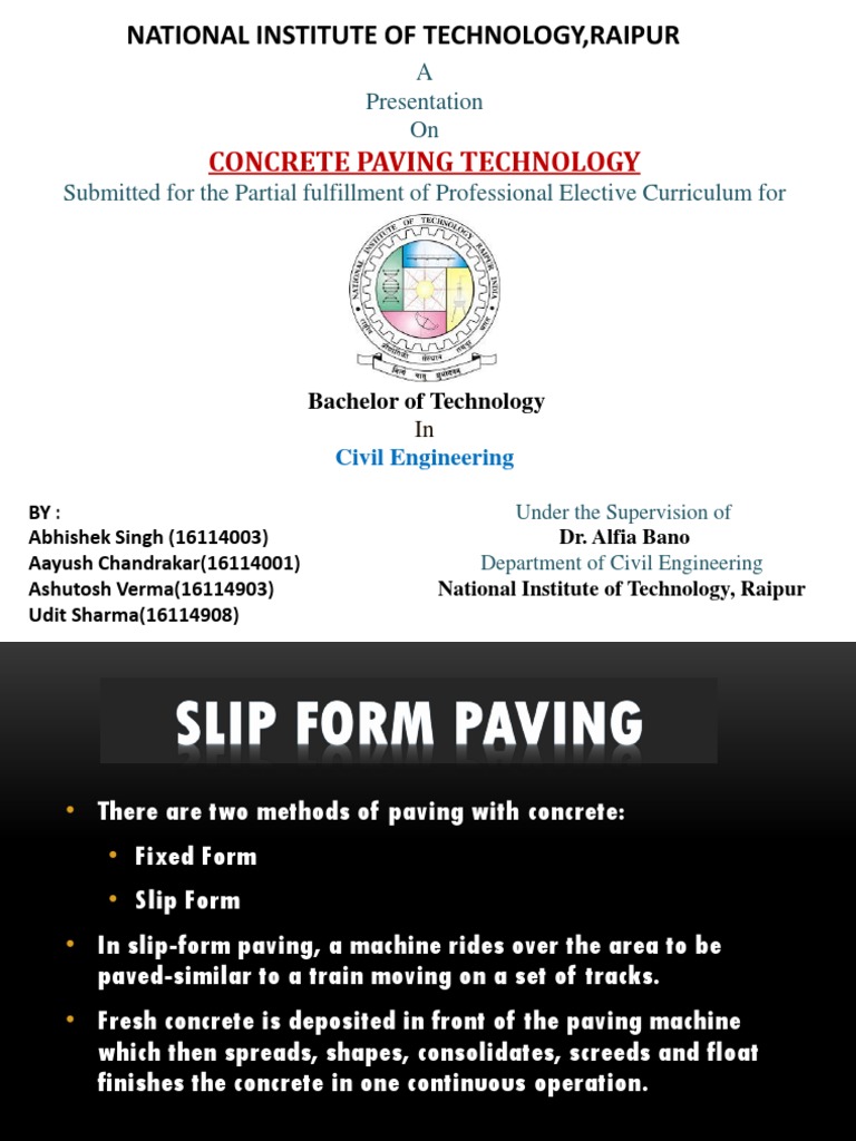 Concrete Paving Technology | PDF | Road Surface | Concrete