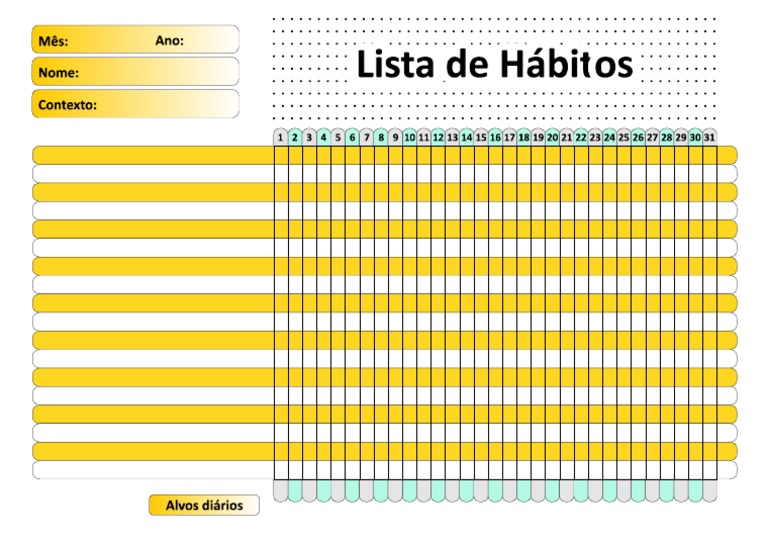 Lista de Habitos PDF | PDF