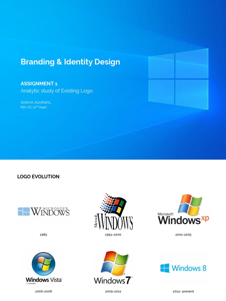 Windows Logo History | PDF | Logos | Microsoft Windows