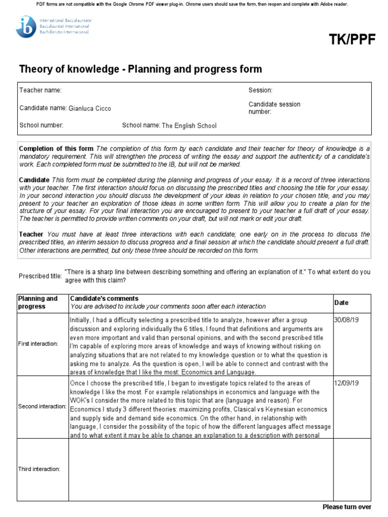 TK PPF Inglés | PDF | Economics | Knowledge