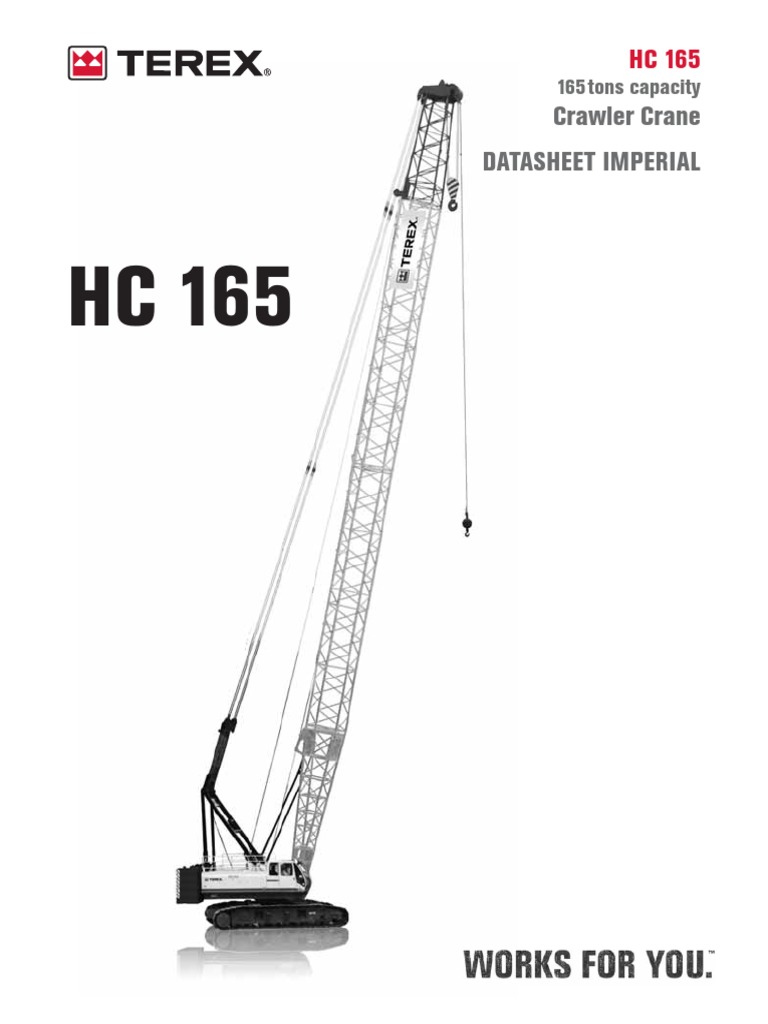 Terex HC165 | PDF | Crane (Machine) | Mechanical Engineering