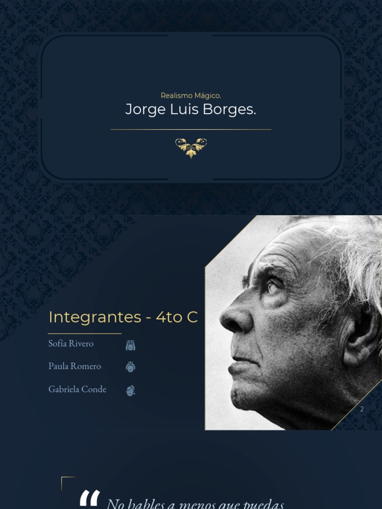 Powerpoint Jorge Luis Borges | PDF | Poesía