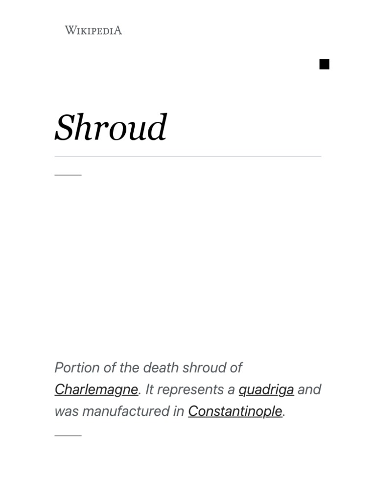 Understanding Burial Shrouds Across Cultures | PDF | Death Customs ...