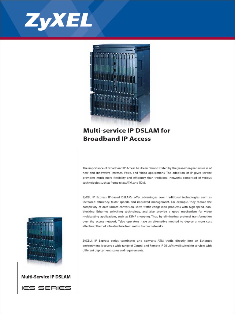 Multi-Service IP DSLAM For Broadband IP Access | PDF | Digital ...