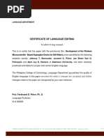 Grammarian Certificate | PDF