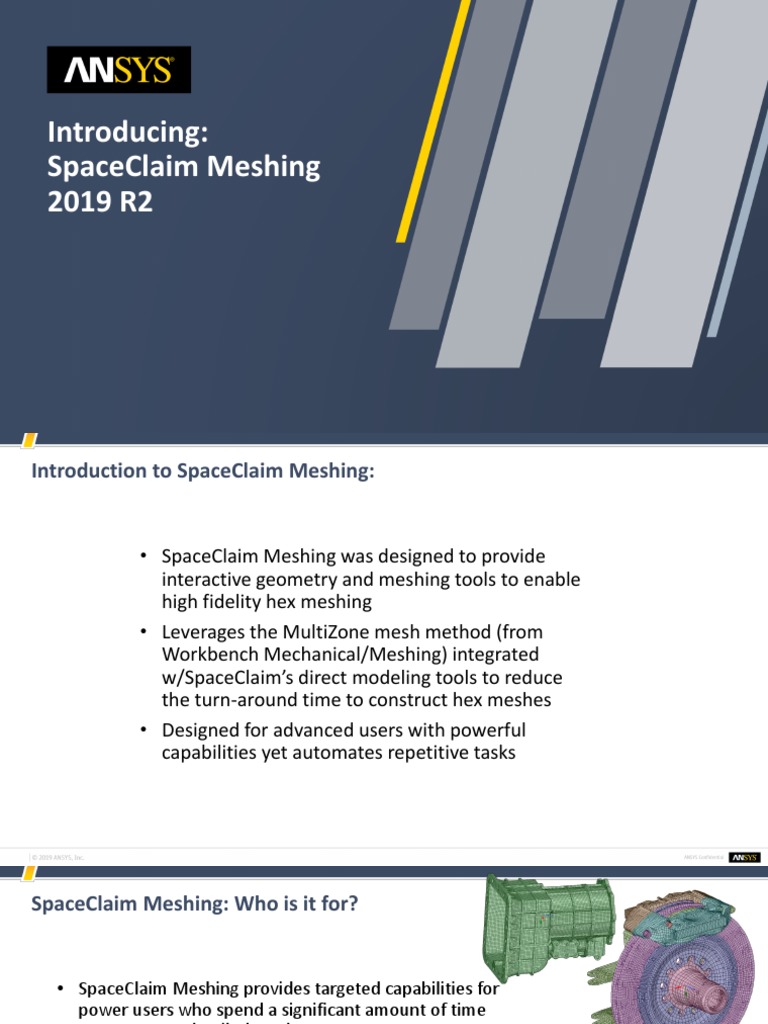 2019R2 SpaceClaim Meshing | PDF | Computer Aided Design | Topology