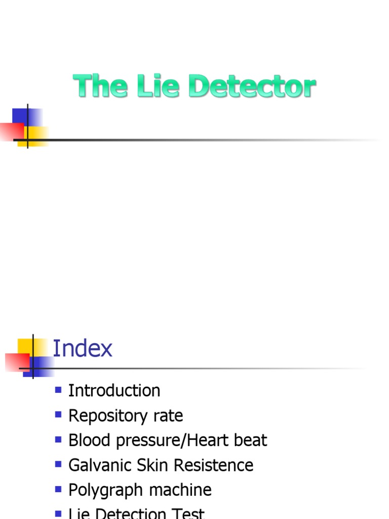 The Lie Detector | PDF | Polygraph | Heart