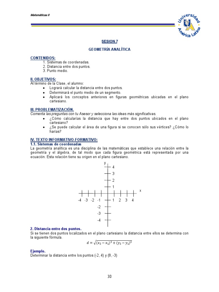 Geometría Analítica: Conceptos Básicos | PDF | Geometria plana ...