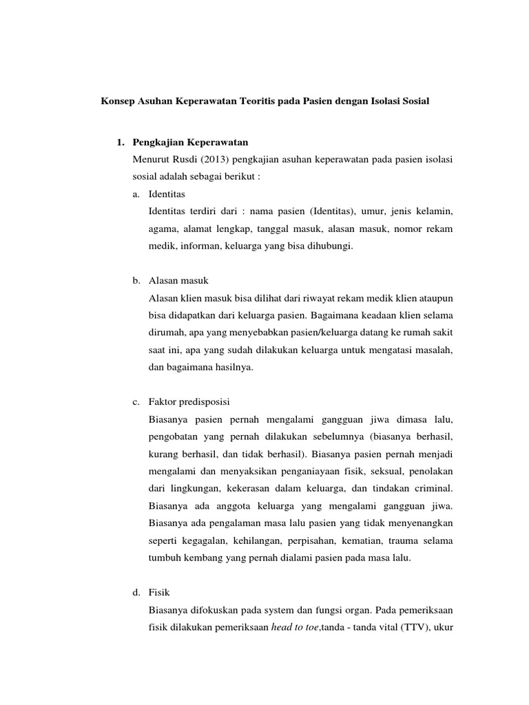 Askep Teo Isos | PDF