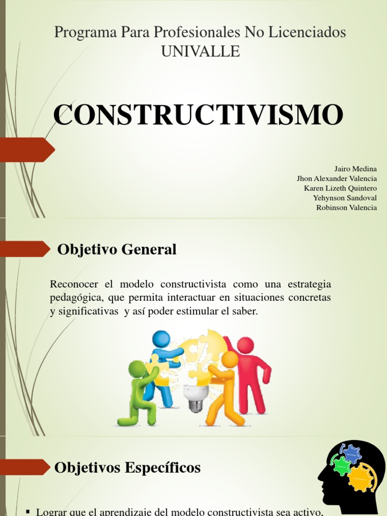 Exposicion Completa | PDF | Constructivismo (filosofía de la educación) | Evaluación