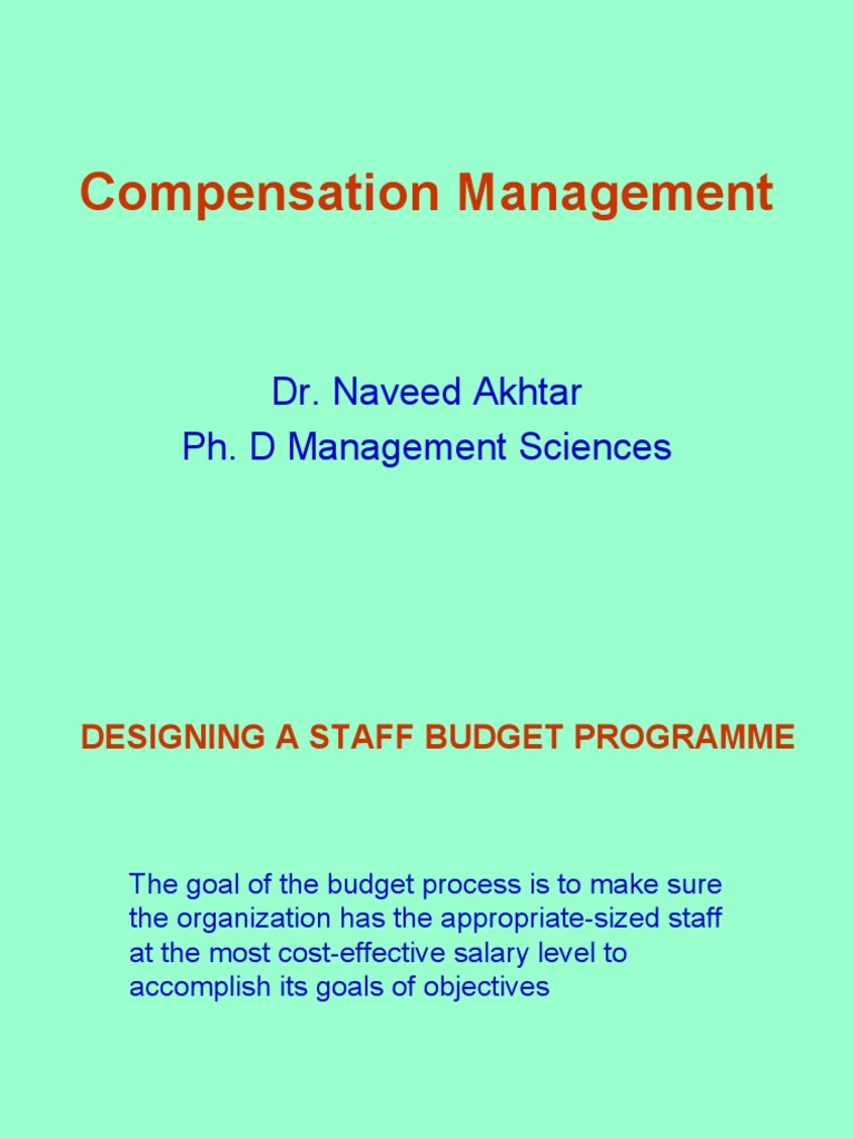 CH 4 Compensation Management | PDF | Human Resources | Salary