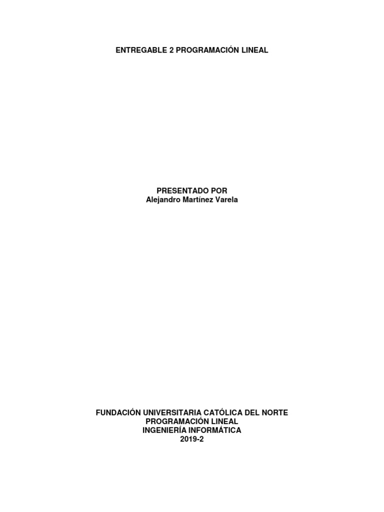 Alejandro Martinez - PL Actividad 2 | PDF | Business