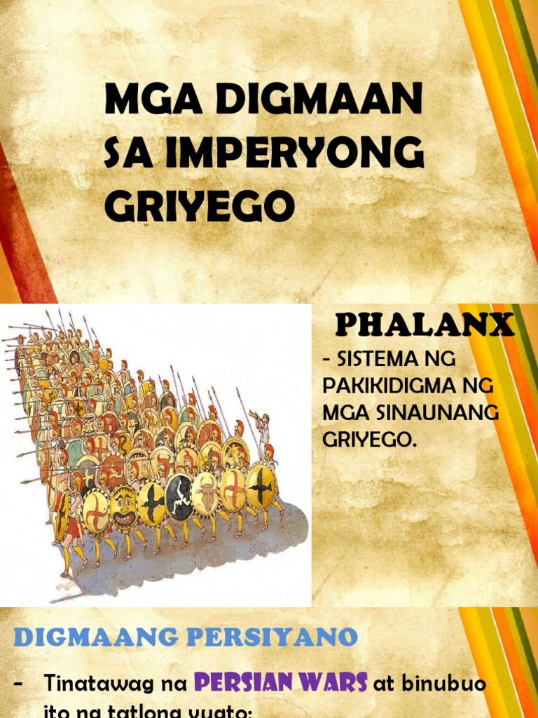 Mga Digmaan Sa Imperyong Griyego
