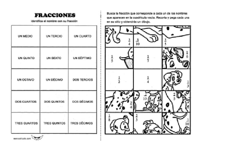 Rompecabezas de Fracciones | PDF