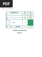 Baremos 5 Dígitos | PDF